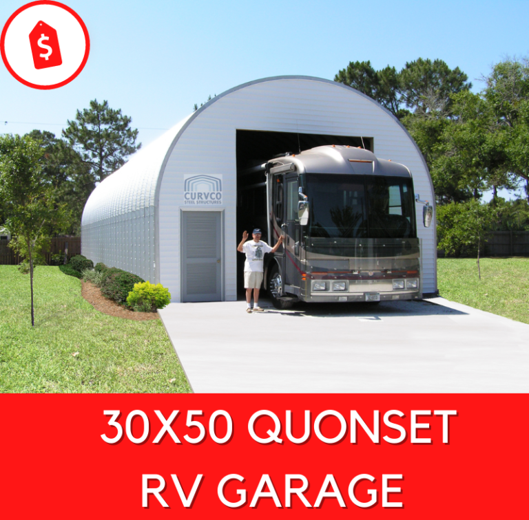 30x40 Quonset Garage- Quonset Building Kits, Fast Delivery or Pick Up