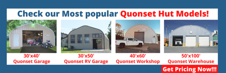 Quonset Hut, Steel Quonset Buildings, Prefab Building Kit Prices