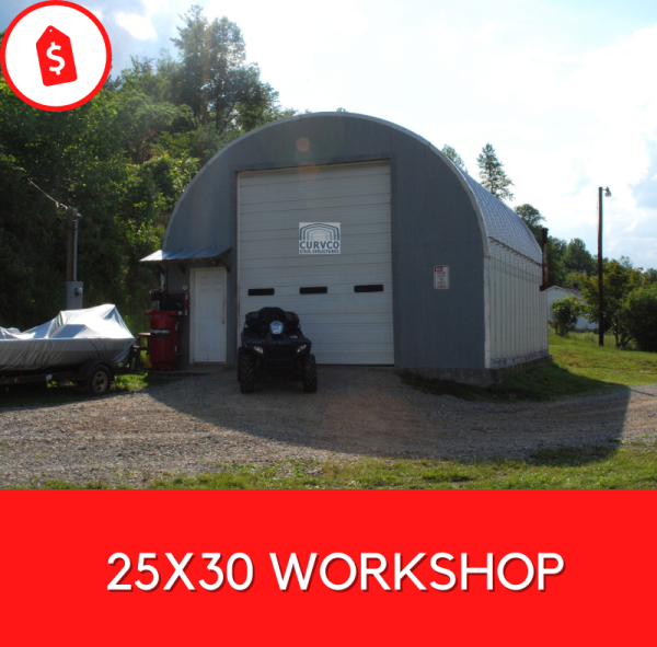 20x40 Workshop Building Garage- Steel Building Kit Prices