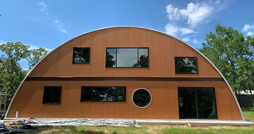 50x100 Quonset Hut Home Kit - Curvco Steel Buildings